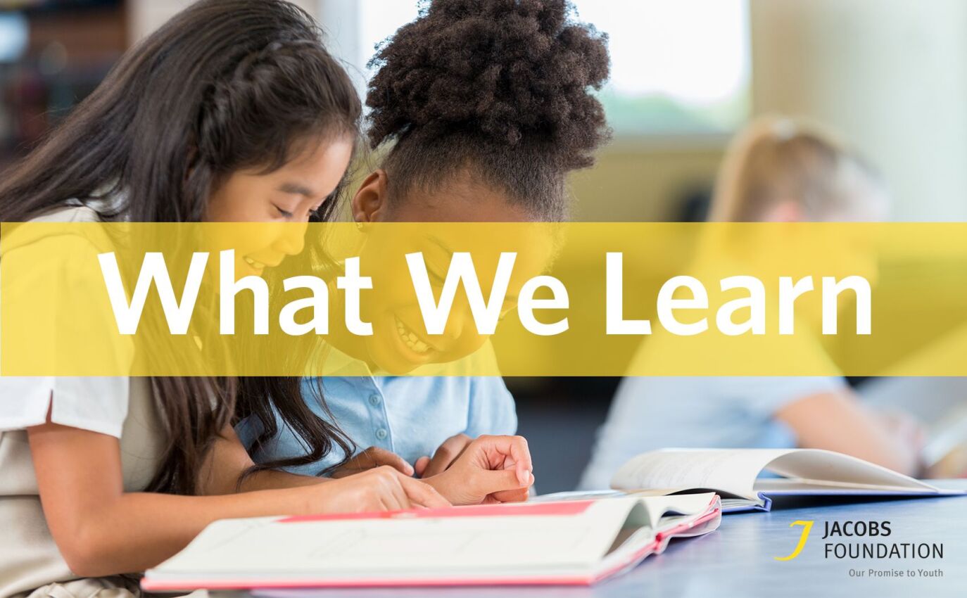 What We Learn - Jacobs Foundation